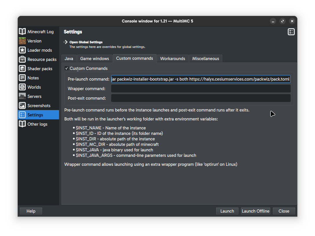 Packwiz Setup | Halyx